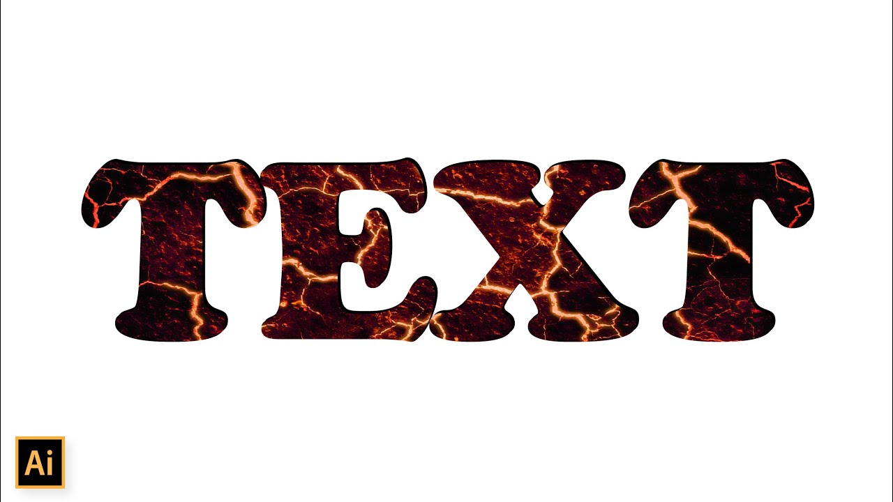 How to Clipping Mask Text in adobe illustrator - YouTube