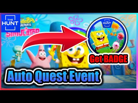 [EVENT] THE HUNT: FIRST EDITION BADGE in SpongeBob Simulator Script - Auto Quest Event - YouTube
