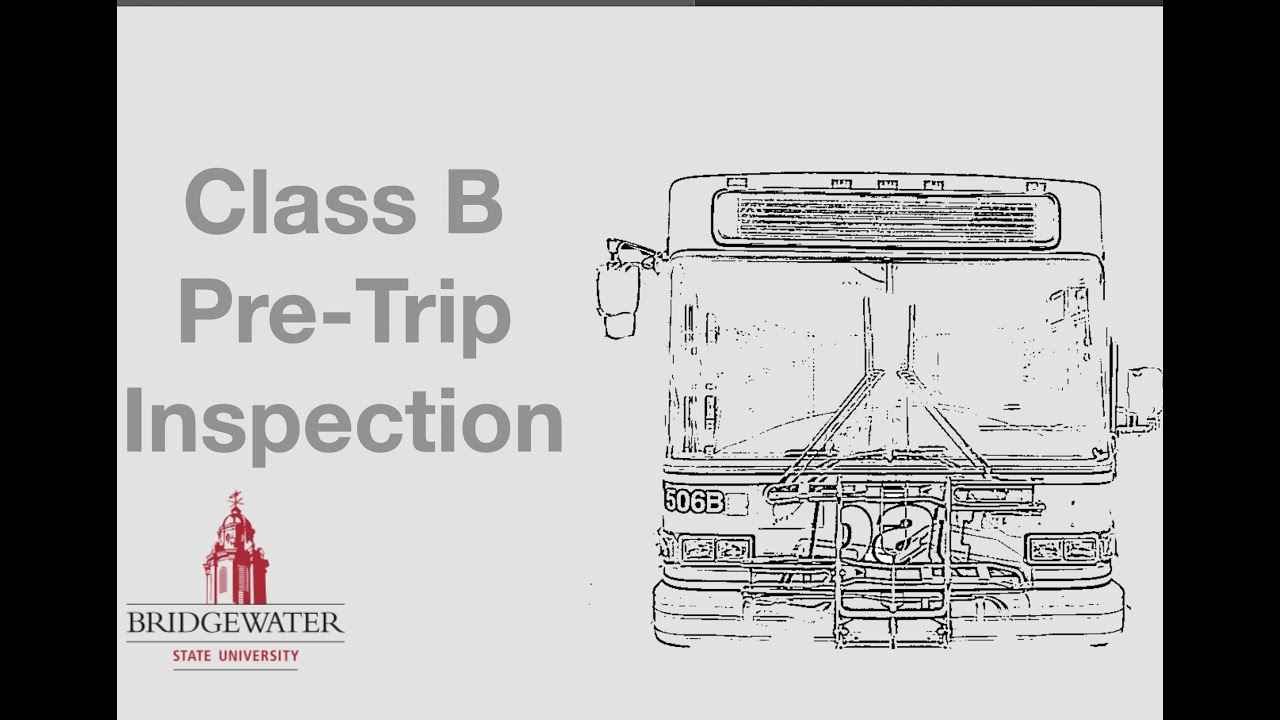 Class B Pre-Trip Inspection - YouTube