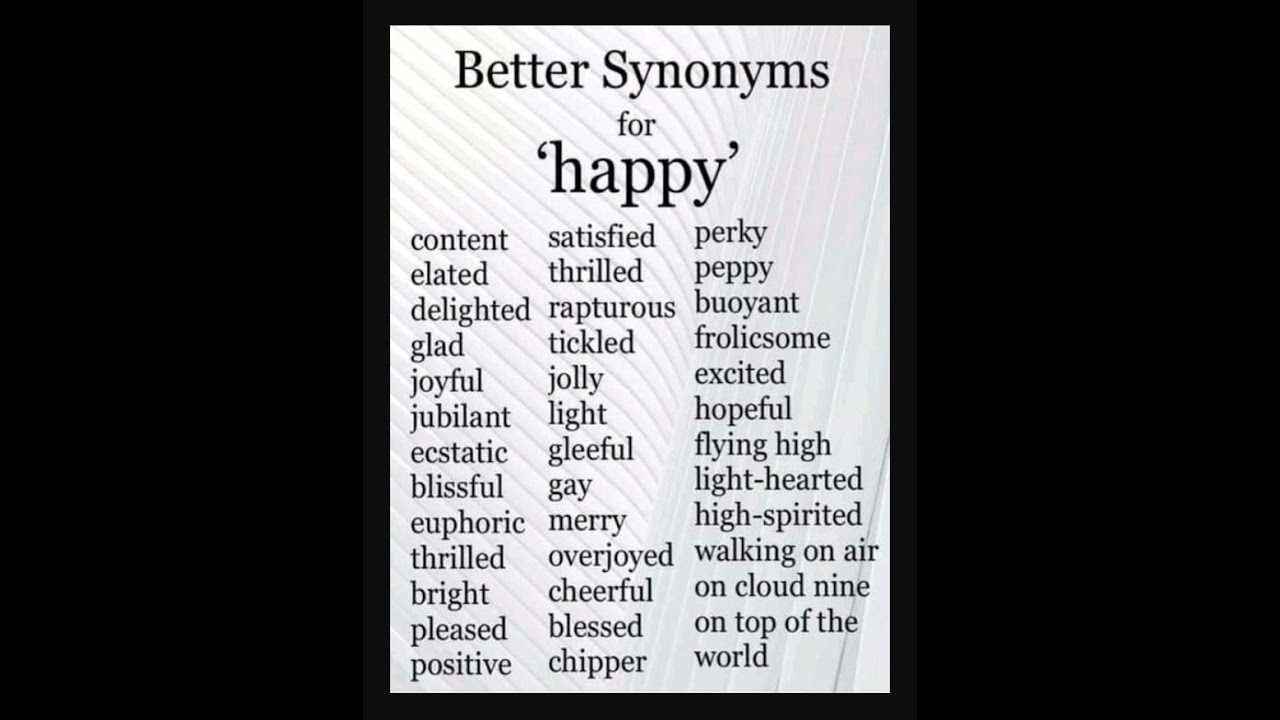 Better Word For Excited