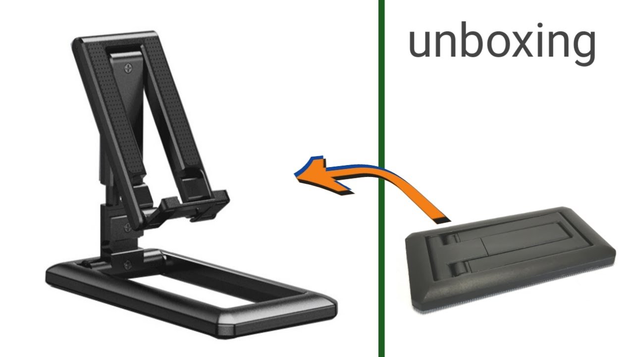 Desktop mobile phone stand unboxing and review - YouTube