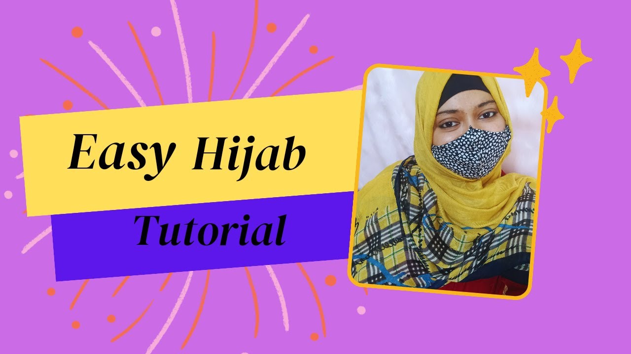 Easy Hijab Tutorial || Full Coverage With Mask Or Niqab || Hijab ...