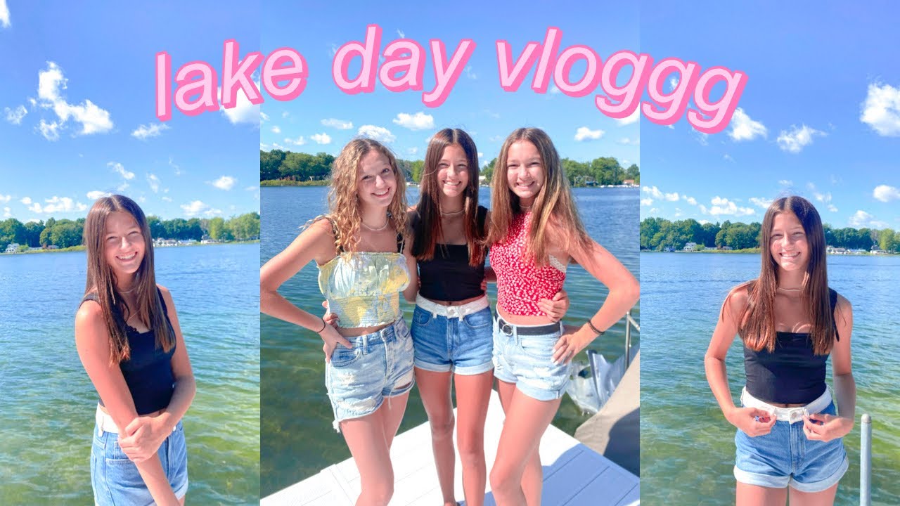 lake day vloggg! *boating & tubing with friends! - YouTube