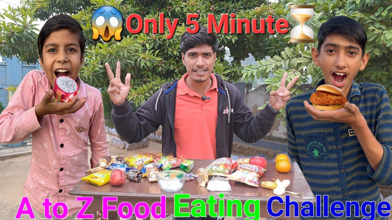 Amazing A to Z food Challenge 🍔 | 1 minute ⏳️ - YouTube
