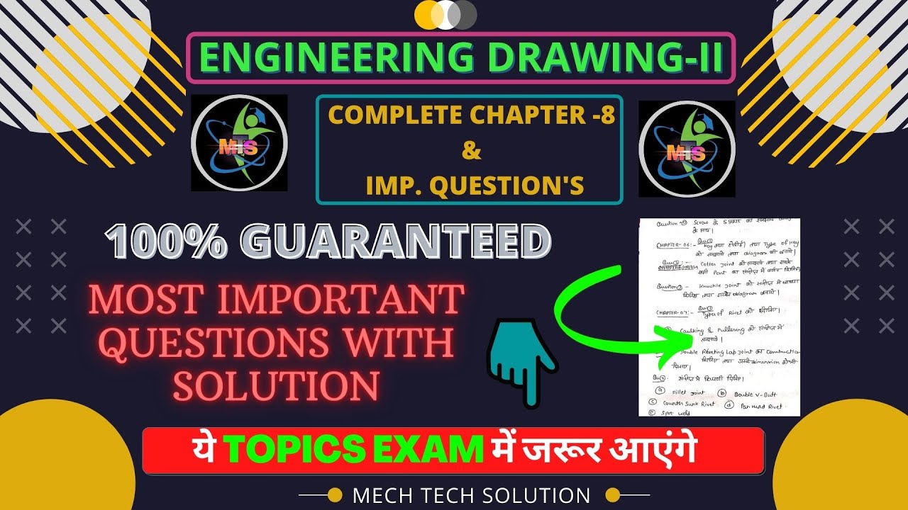 Engineering Drawing 2nd semester polytechnic most important questions ...