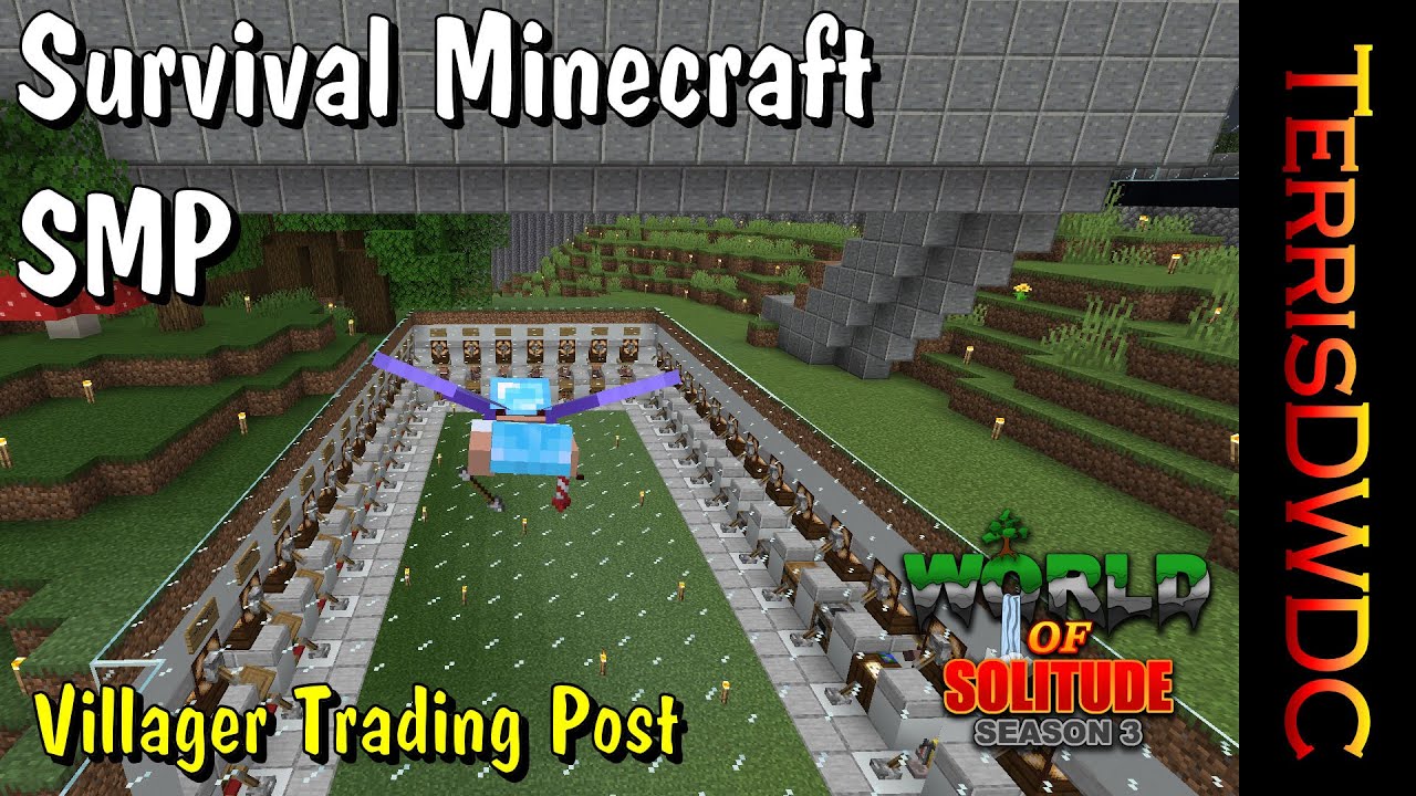 Survival Minecraft SMP - Villager Trading Post - World of Solitude ...