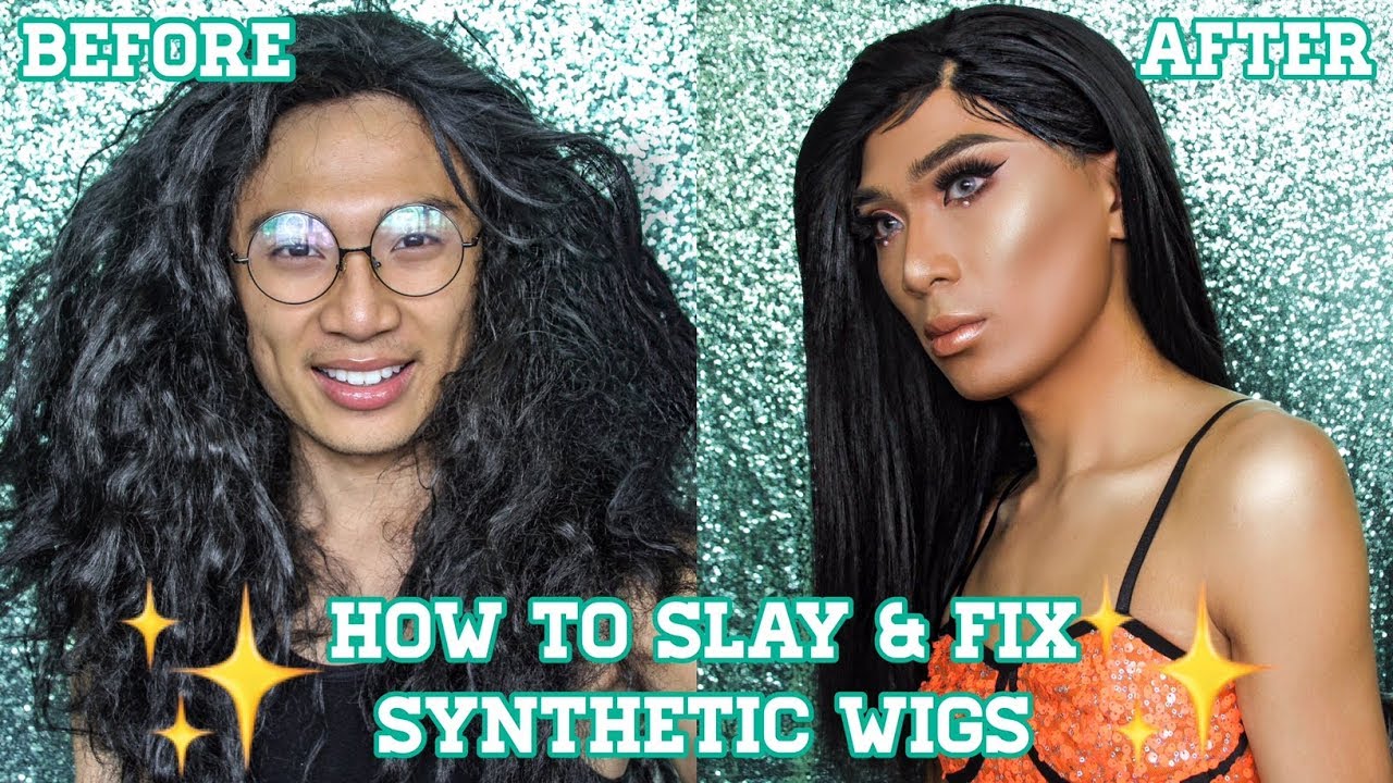 Extreme Wig Transformation How to Slay Synthetic Wigs - YouTube