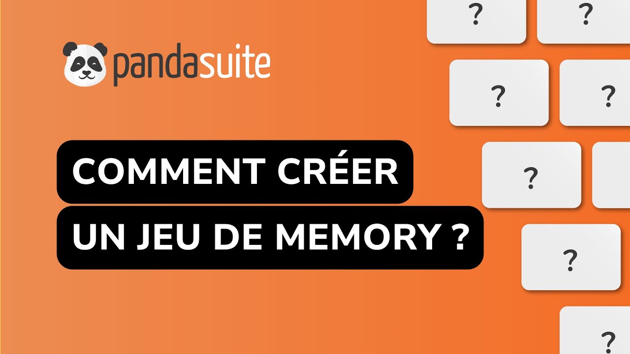 Créer un Mémory avec PandaSuite - YouTube