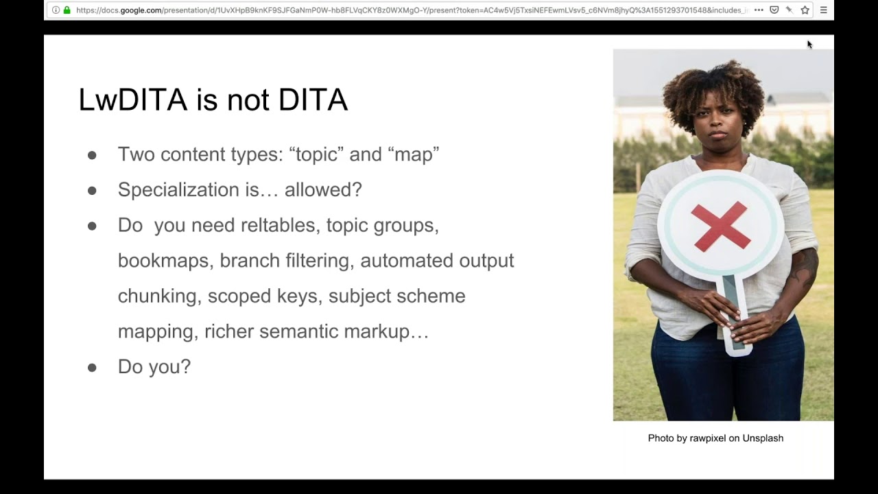Learning Lightweight DITA Live - YouTube