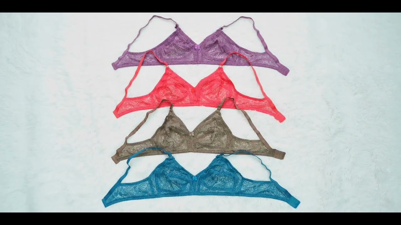 Ladies Galaxy Non Padded Lace Net Bra (2040) - YouTube