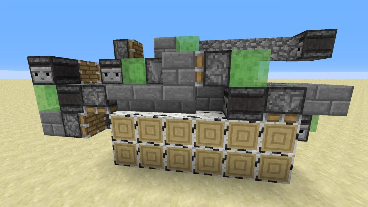 Funktionierender Redstone Panzer in Minecraft! - YouTube