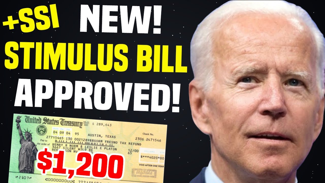THIS WEEK! $2400 Second Stimulus Check Update + Stimulus Package SSI ...