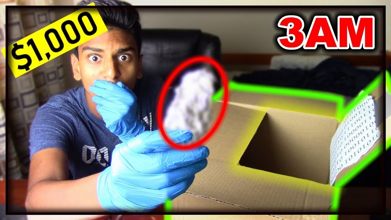 I BOUGHT A MYSTERY BOX FROM THE DARK WEB AT 3AM!! (DEEP WEB CHALLENGE ...