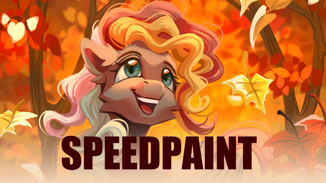 YCH Leaf Fall | MLP | SPEEDPAINT - YouTube