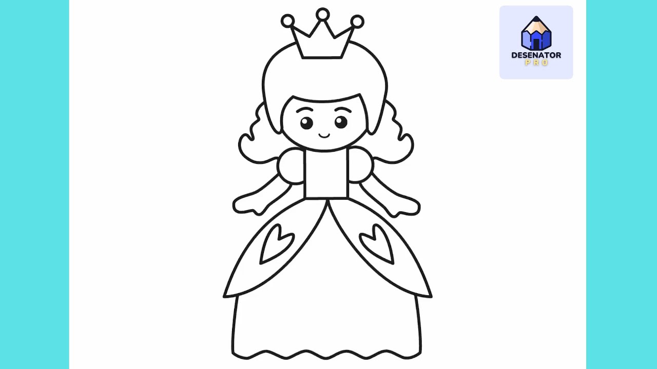 Cum Sa Desenezi O PRINTESA Draguta | Usor Pas cu Pas Tutorial pentru ...