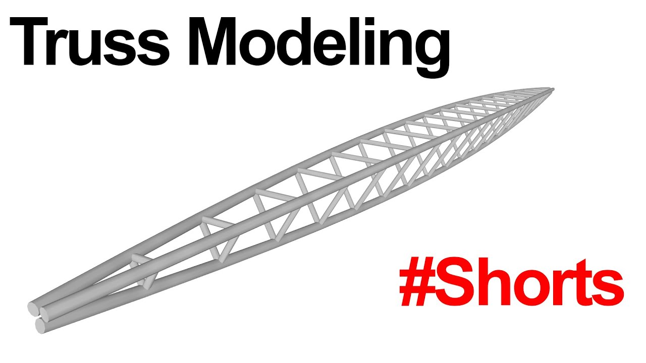 Quick Truss Modeling #shorts - YouTube