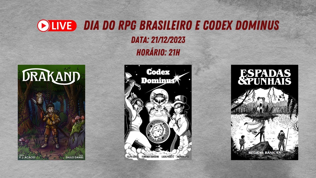 Dia do RPG brasileiro de 2023 e Codex Dominus - YouTube