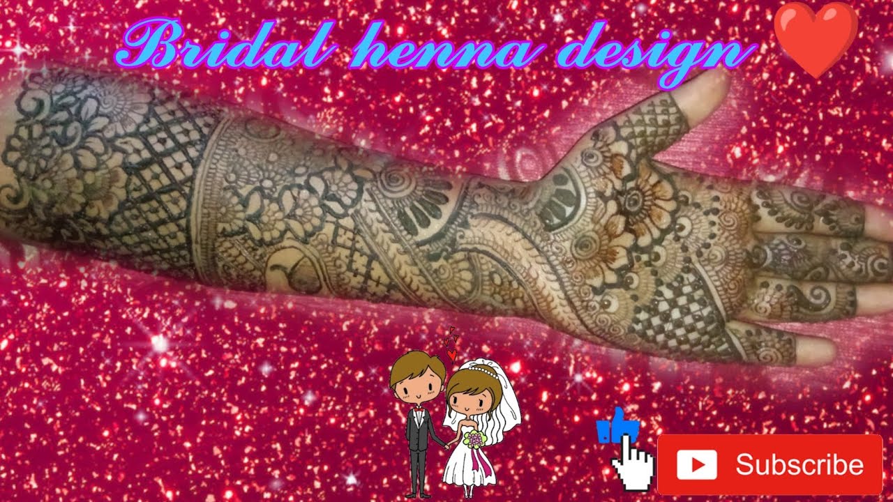 Beautiful front hand mehndi design || beautiful bridal mehndi design😍 ...