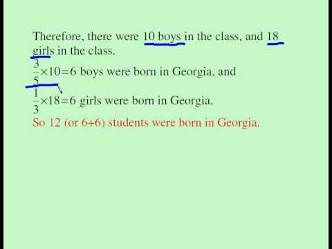 Singapore Math 3 (A Grade 7 Problem from a Singapore text) - YouTube