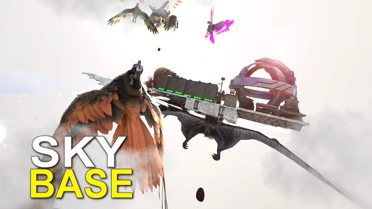 LIVING ON A SKY QUETZ TEK REP BASE - Ark:Survival Evolved (Small Tribes ...