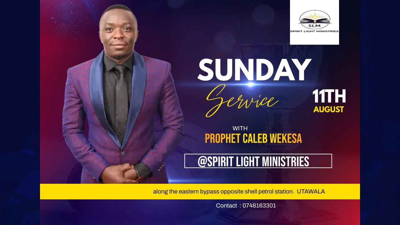 WELCOME TO SPIRIT LIGHT MINISTRIES || Sunday Service with Prophet Caleb ...
