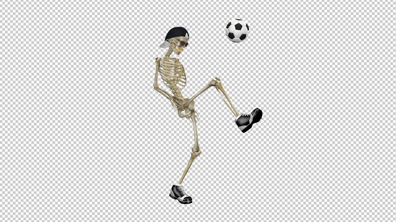 Funny Skeleton with Soccer Ball - Playing Combo - YouTube
