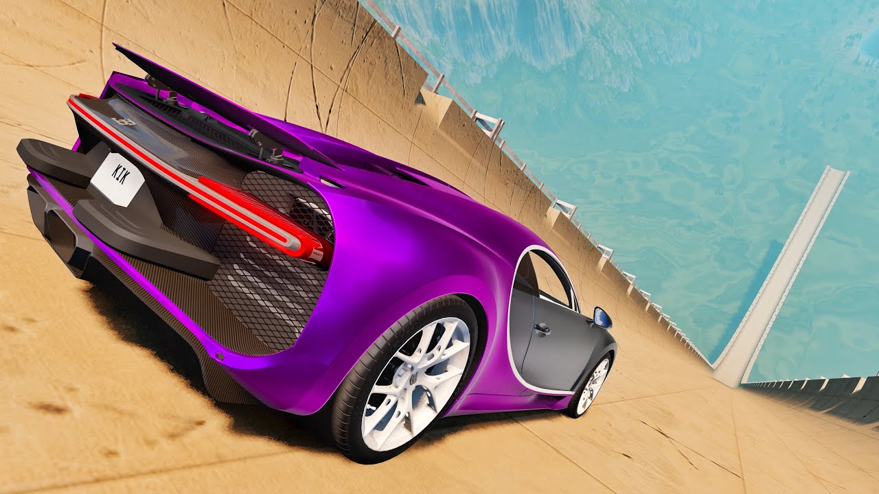 CARS VS GIANT RAMP #2 | BeamNG Drive - YouTube