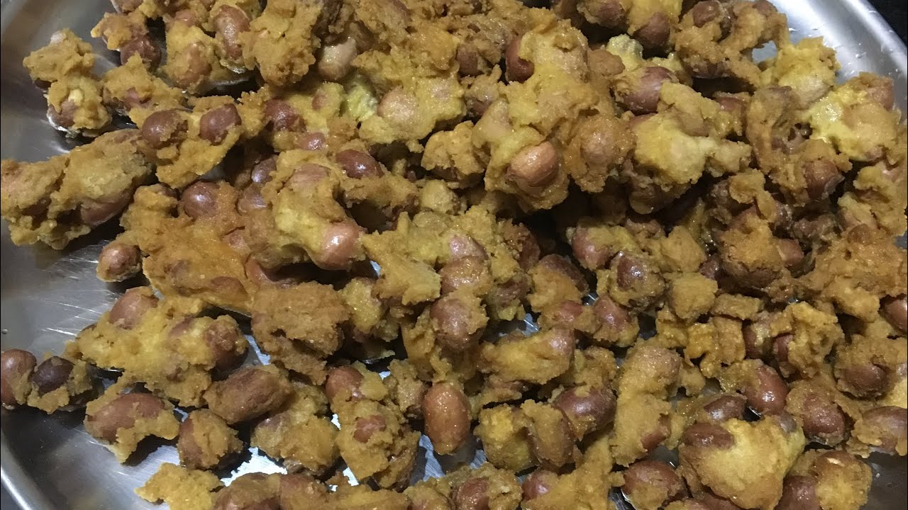 Masala peanut/palli pakodi/peanut pakodi/besan masala peanut - YouTube