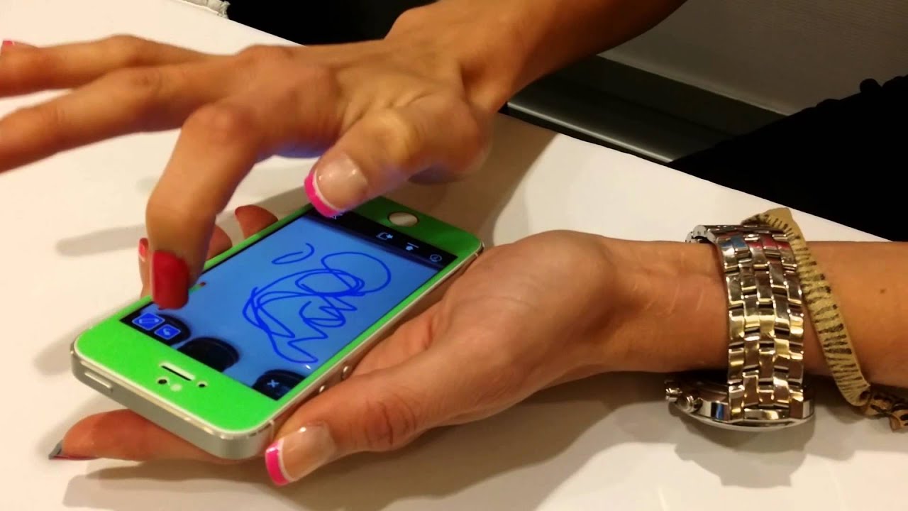 Elektra Nails: World's First Fingernail Stylus | CES 2014 - YouTube