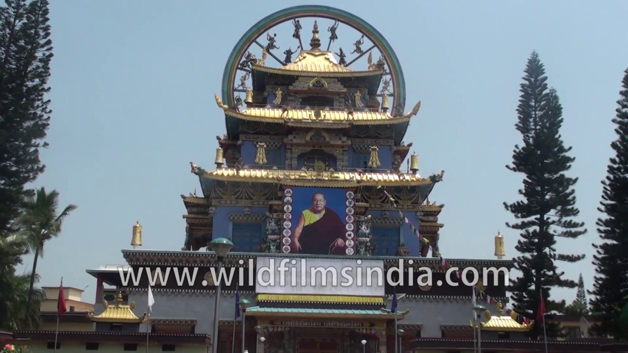 Padmasambhava Buddhist Vihara in Kushalnagar, Karnataka - YouTube