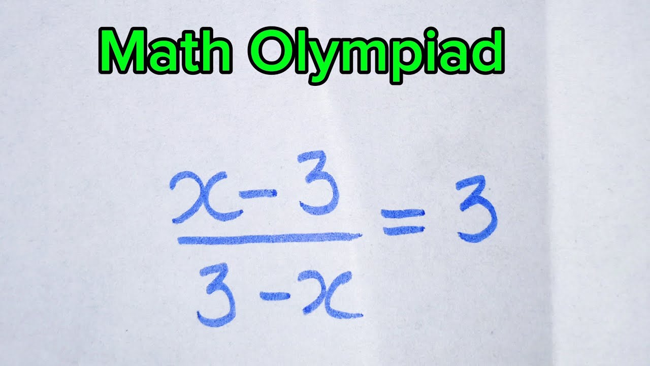 A Nice Math Olympiad Algebra Problem| Solving a 'Harvard University ...