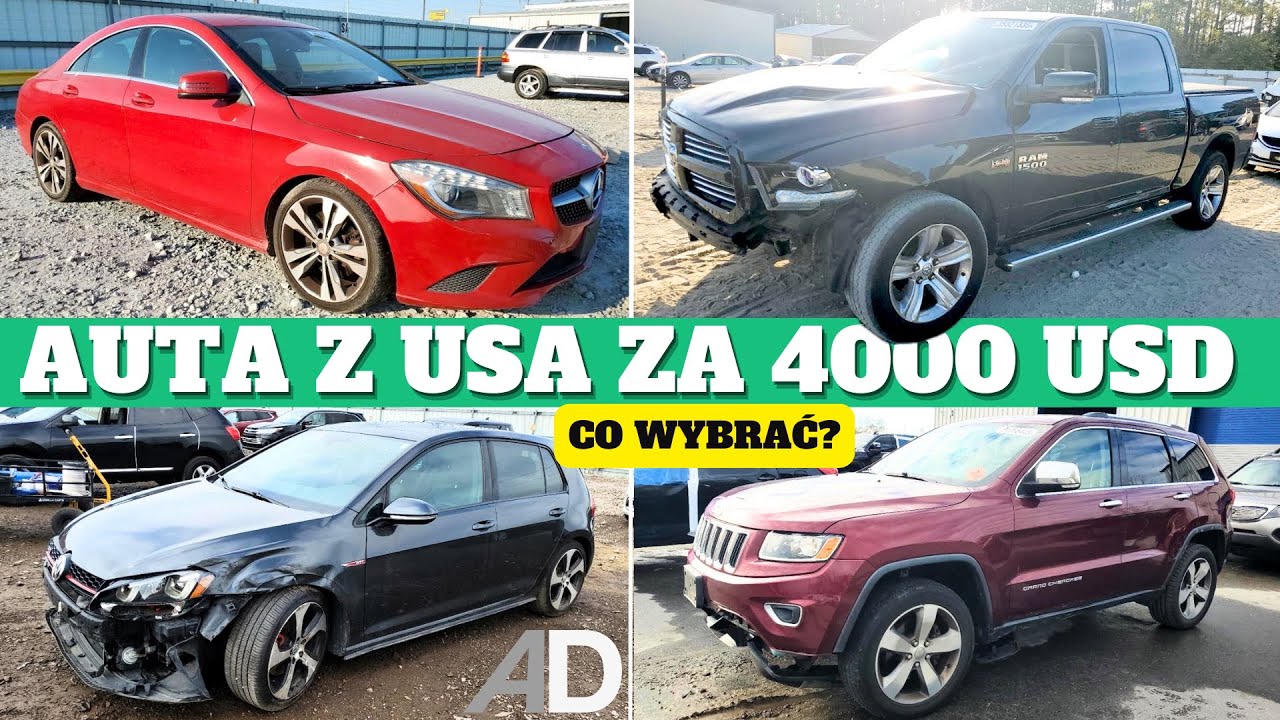 Auta z USA za 4000 USD - CO WYBRAĆ? Ile pod dom? Te samochody kupili ...