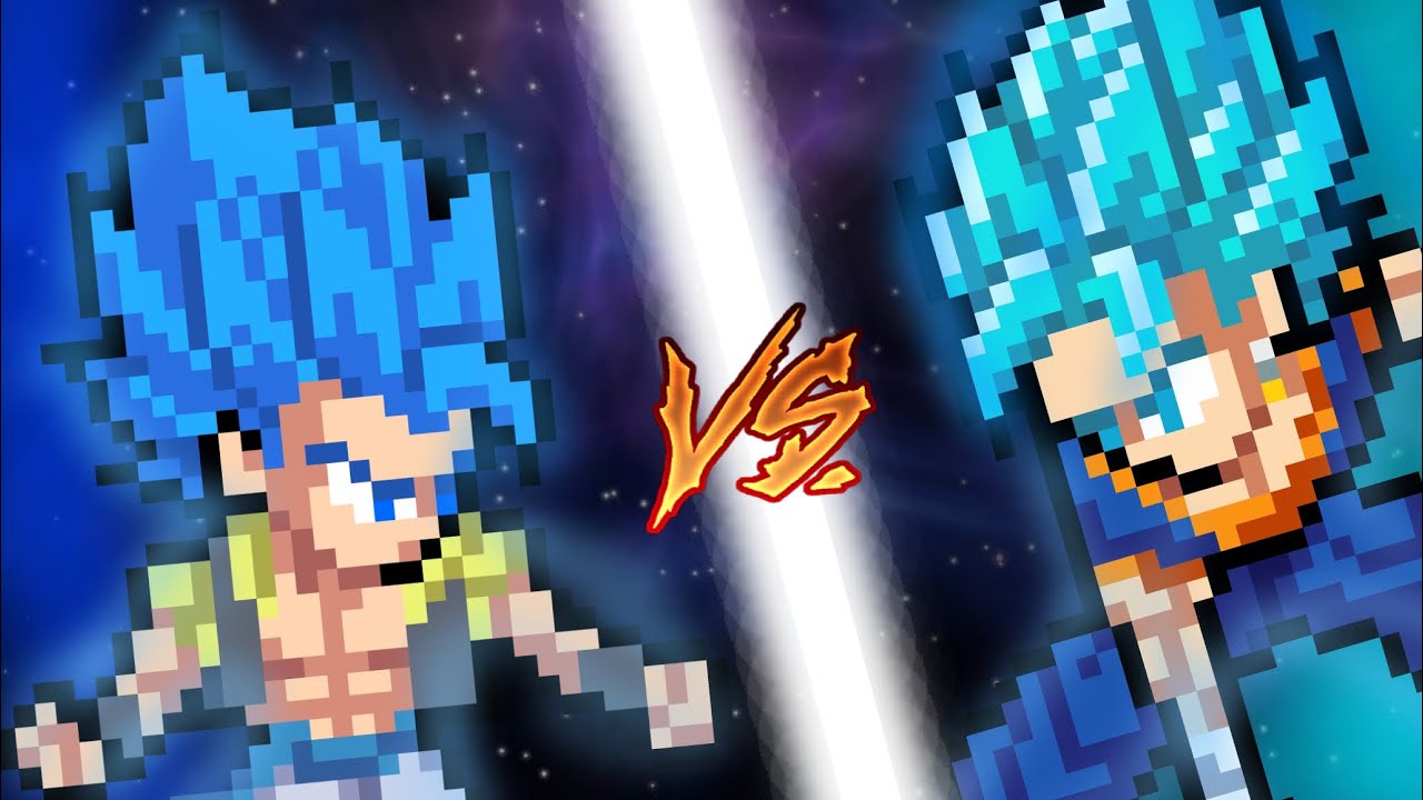 GOGETA VS VEGITO | ANIMATION SPRITE | #dragonball #animation - YouTube