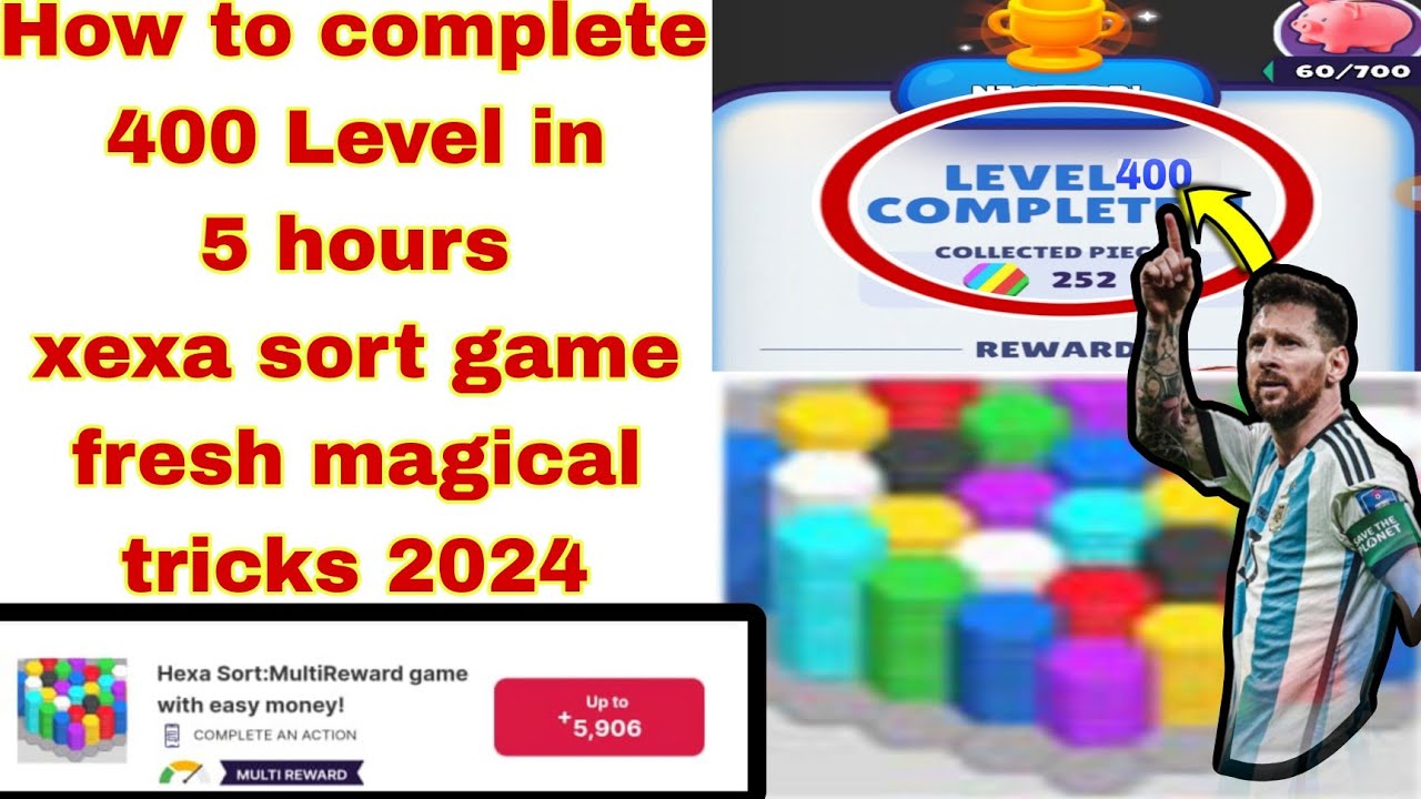 How to complete Fast 500 Level xexa sort game 2024 | Hexa sort game ...