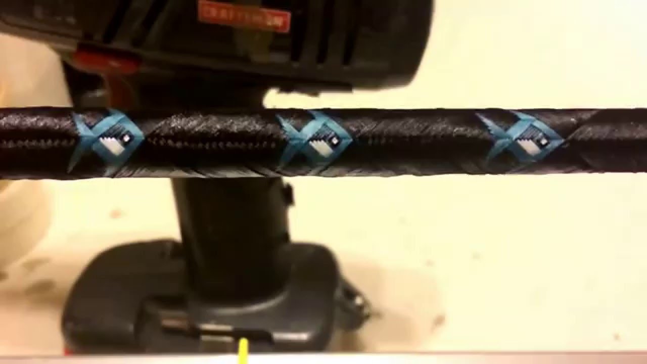 Custom fishing rod closed butt wrap on bass rod - YouTube
