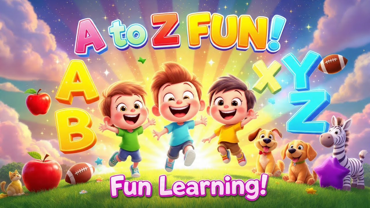A to Z Alphabet for Kids Easy Way | Learn ABCD Letters with Fun ...