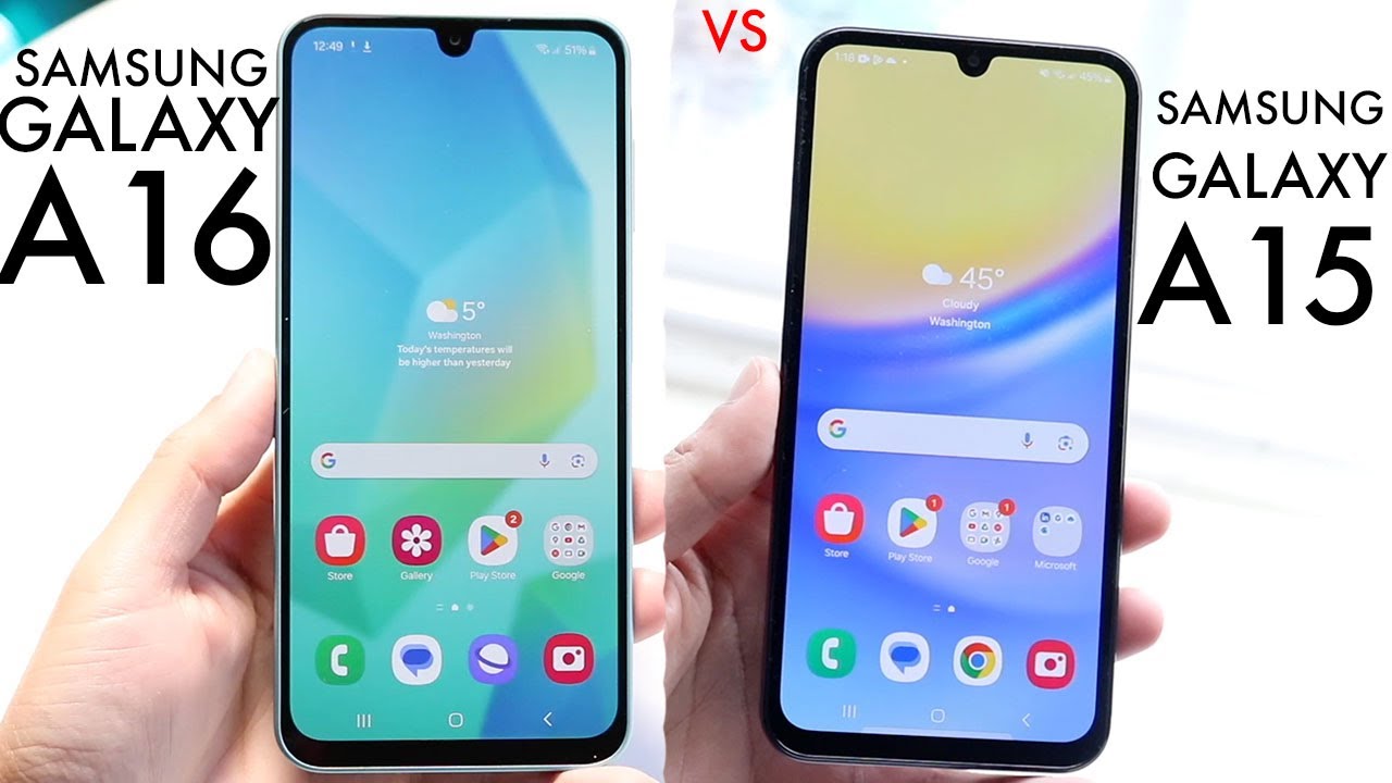 Samsung Galaxy A16 Vs Samsung Galaxy A15! (Comparison) (Review) - YouTube