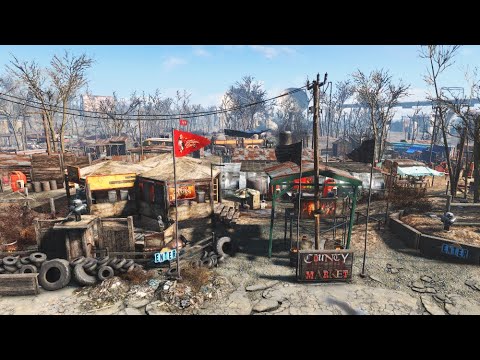 Fallout 4: County Crossing, the Market. (extended settlement) w ...