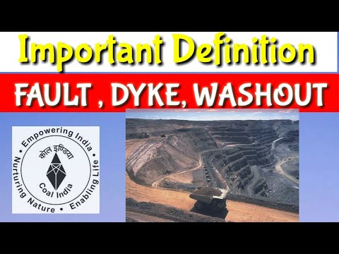 Important Definition // Dyke, washout, fault. #miningstudy - YouTube