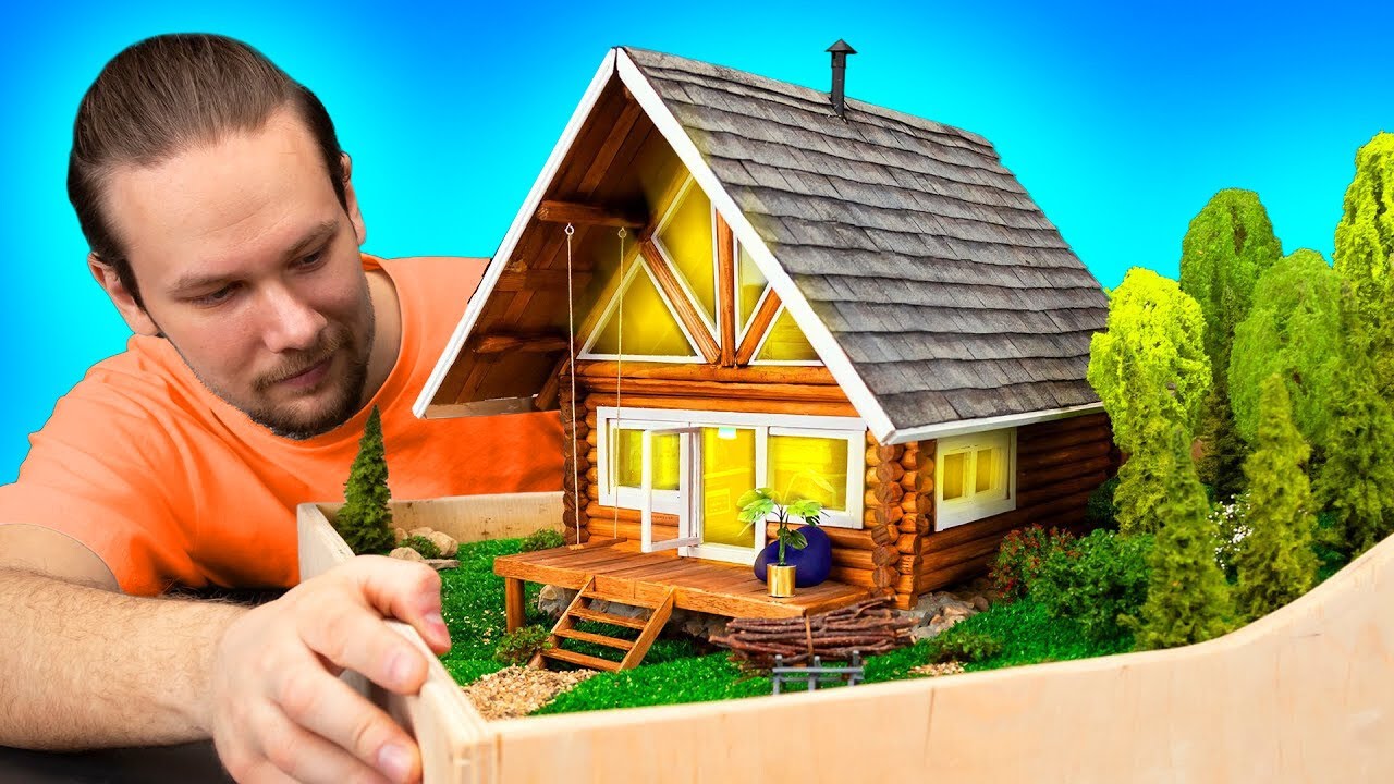Building a Charming Mini Log Cabin, Enchanting Haunted Houses, and Cozy ...