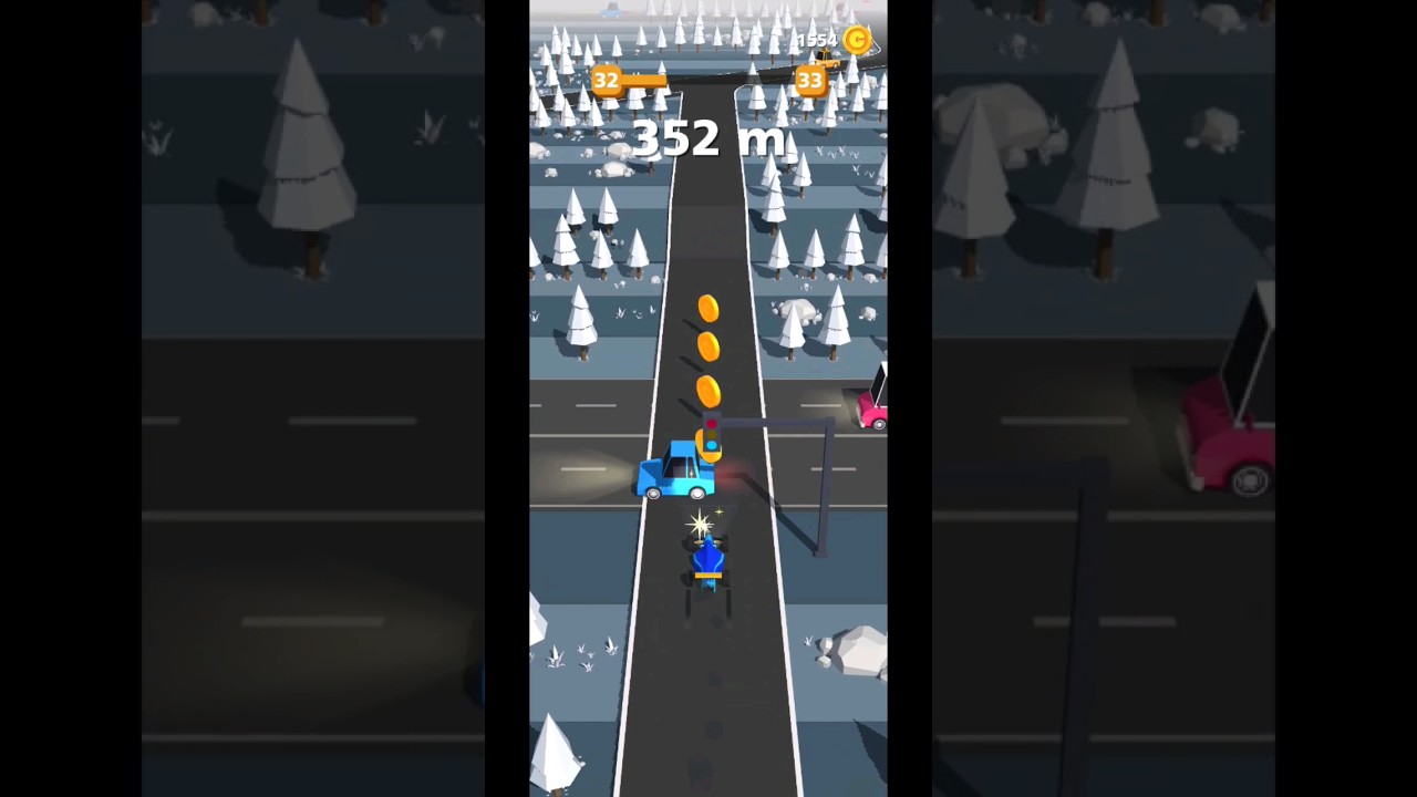 Jogo de Carro Traffic Run #3 Batendo no Trem | Carro de Corrida Azul ...