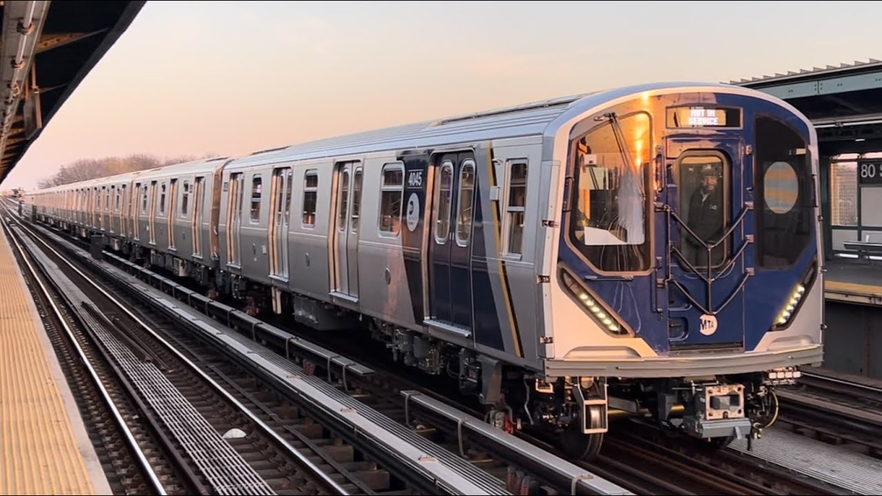 IND Fulton Street: R46 & R179 (A) trains + R211 Test Trains & R46 ...