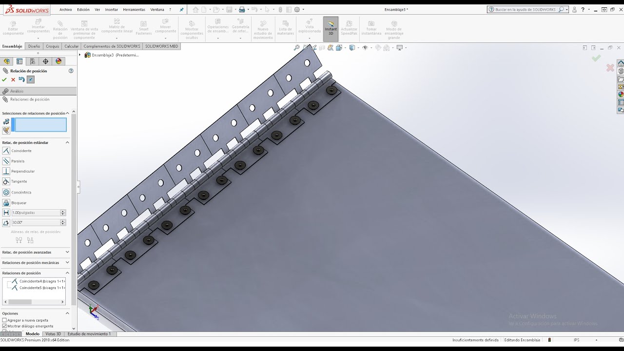 FORMULAS en SOLIDWORKS para ENSAMBLES - YouTube