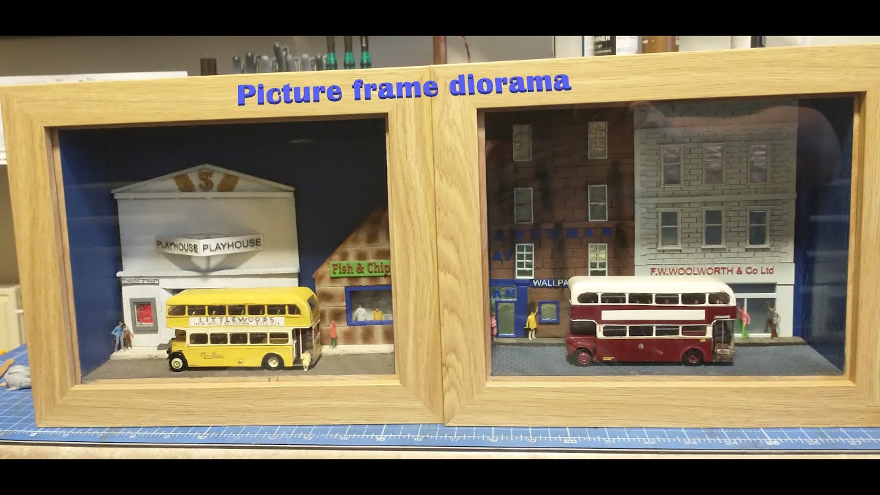 Picture frame diorama #1 - YouTube