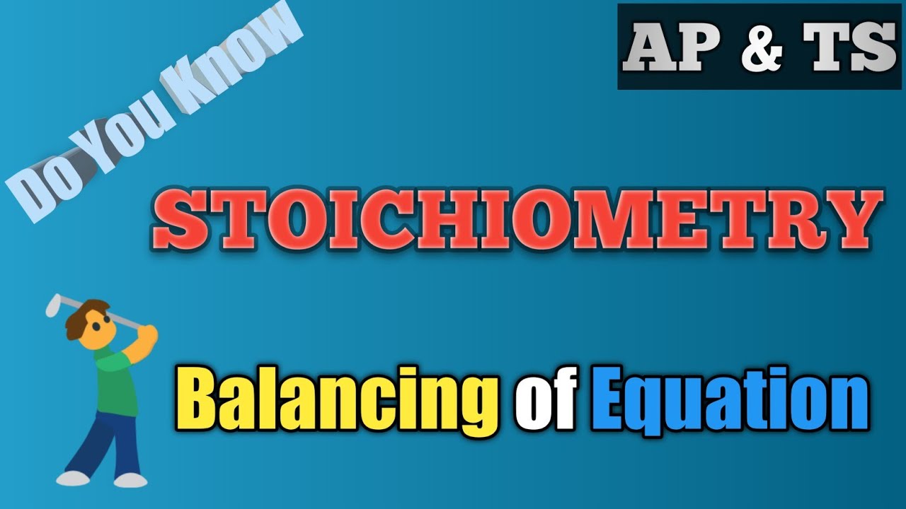 STOICHIOMETRY - Balancing Of Equation (Ion Electron Method) For INTER ...