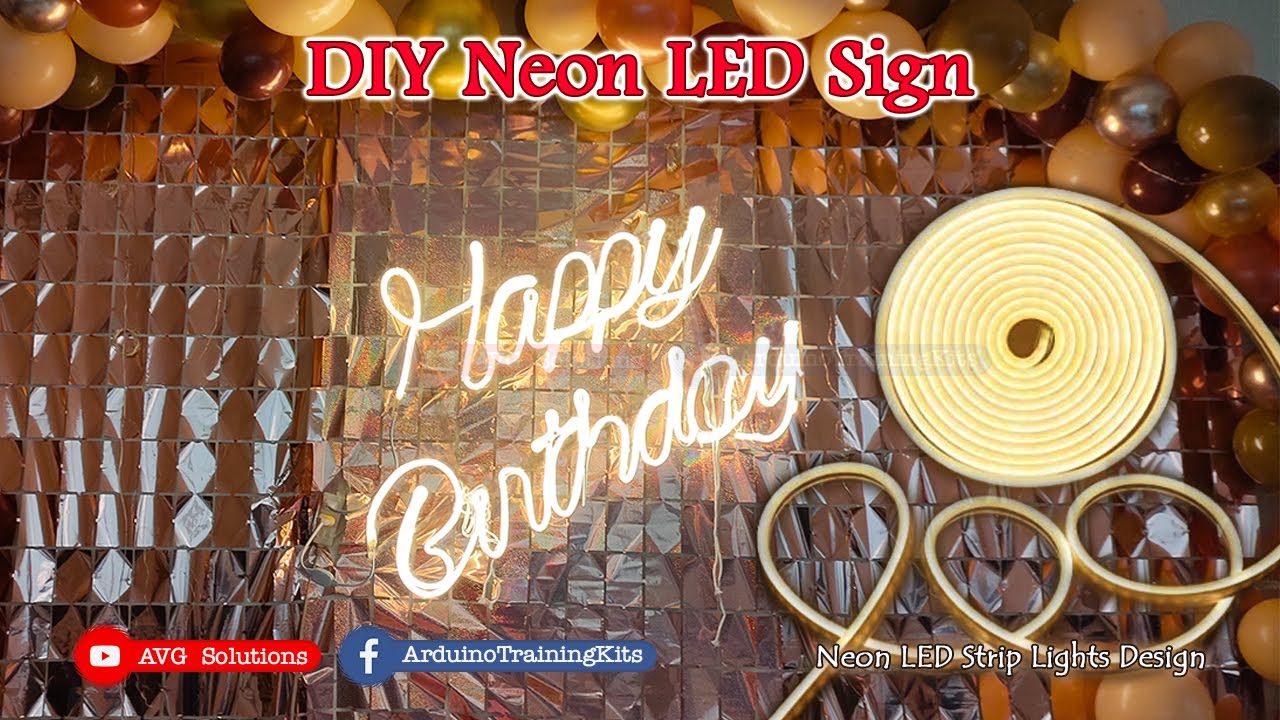 DIY Neon LED Sign - YouTube