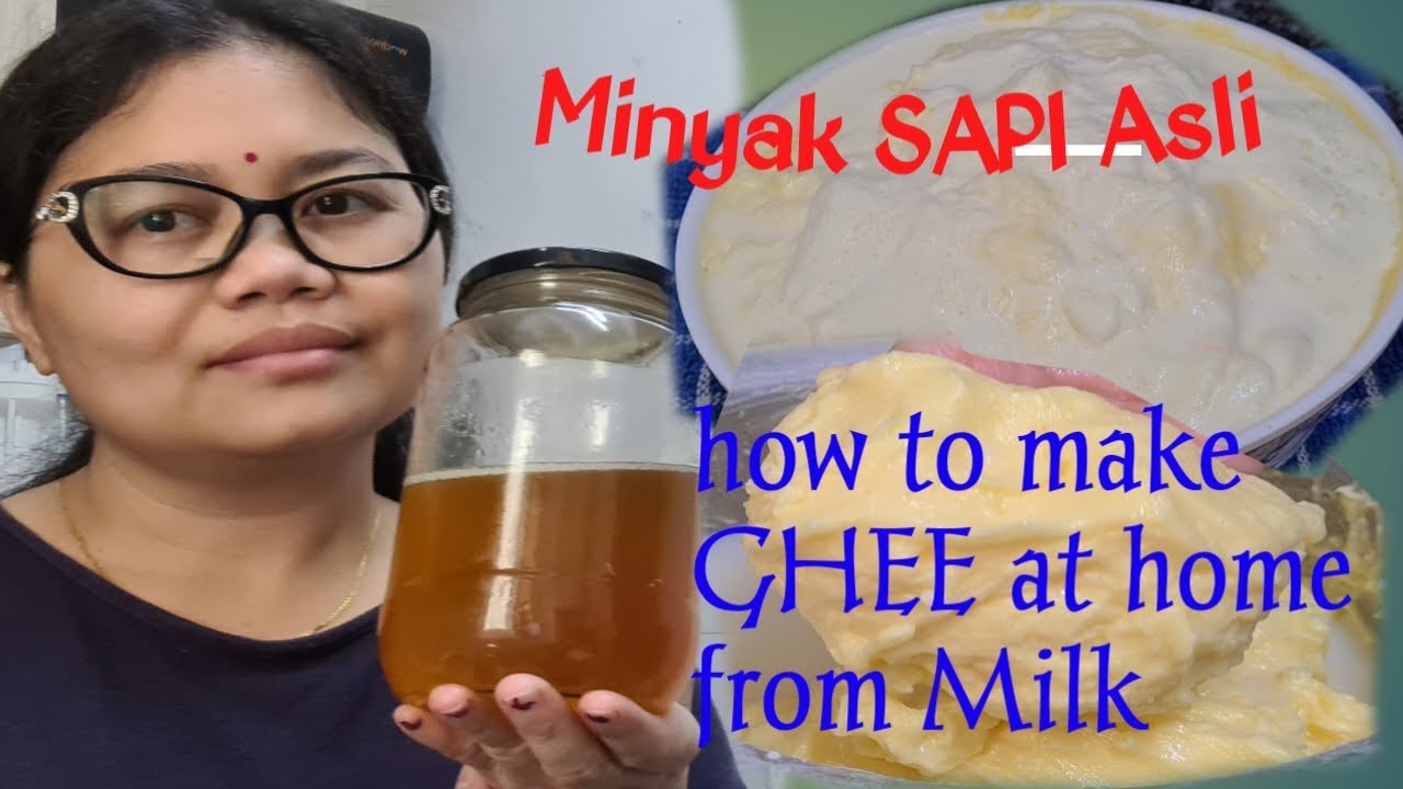 CARA MUDAH MEMBUAT MINYAK SAPI DARI CREAM SUSU!HOW TO MAKE GHEE FROM ...