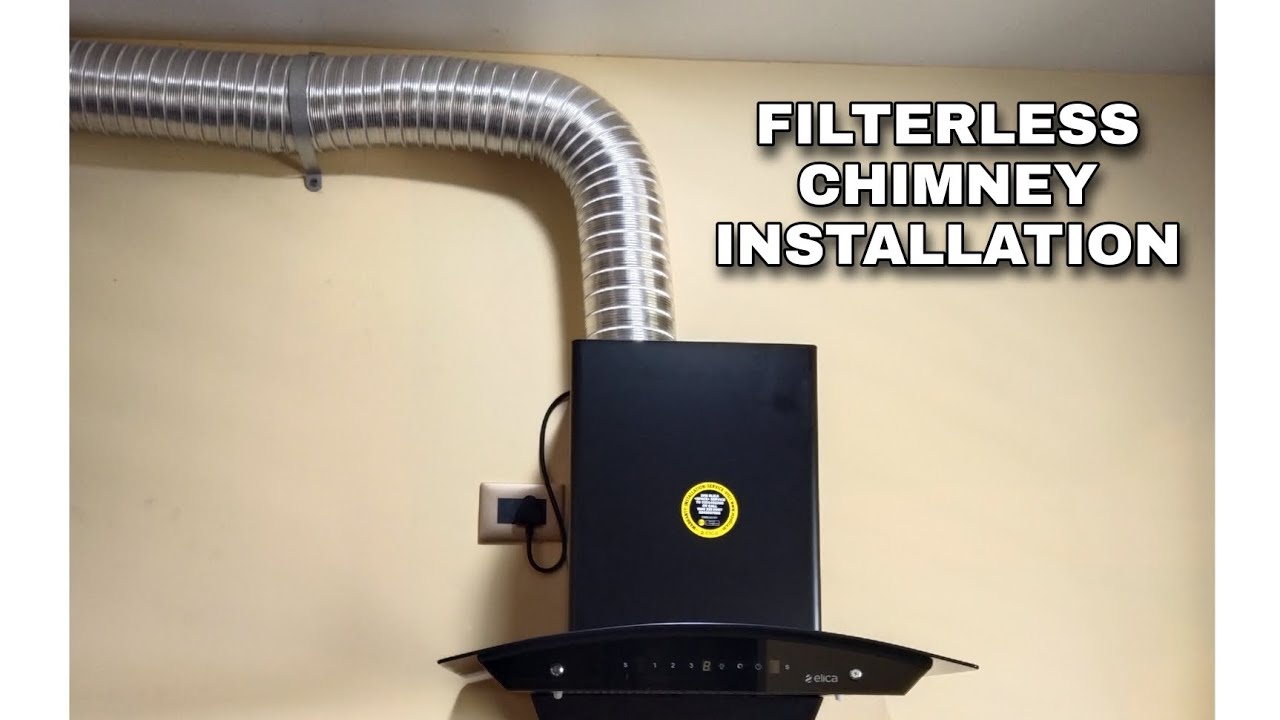 filterless chimney installation & demo || elica chimney - YouTube