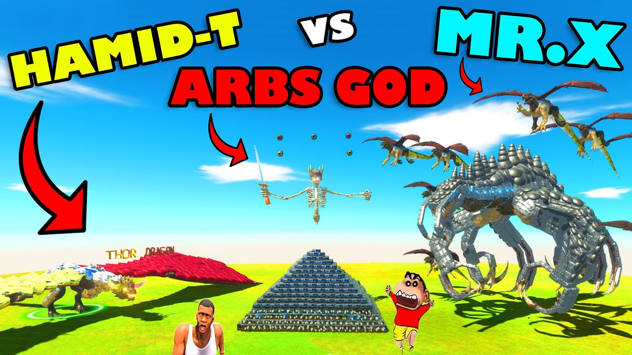 ARBS GOD vs MR.X GOD UNIT vs THOR DRAGON HAMID-T SHINCHAN and CHOP in ...