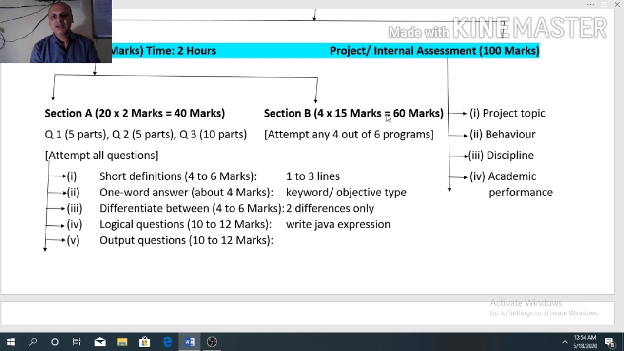 ICSE class 10 computer applications question paper format - YouTube